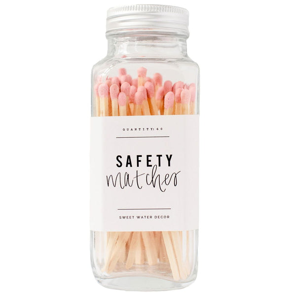 Bright Pink Safety Matches - Glass Jar – The Sparkling Hostess